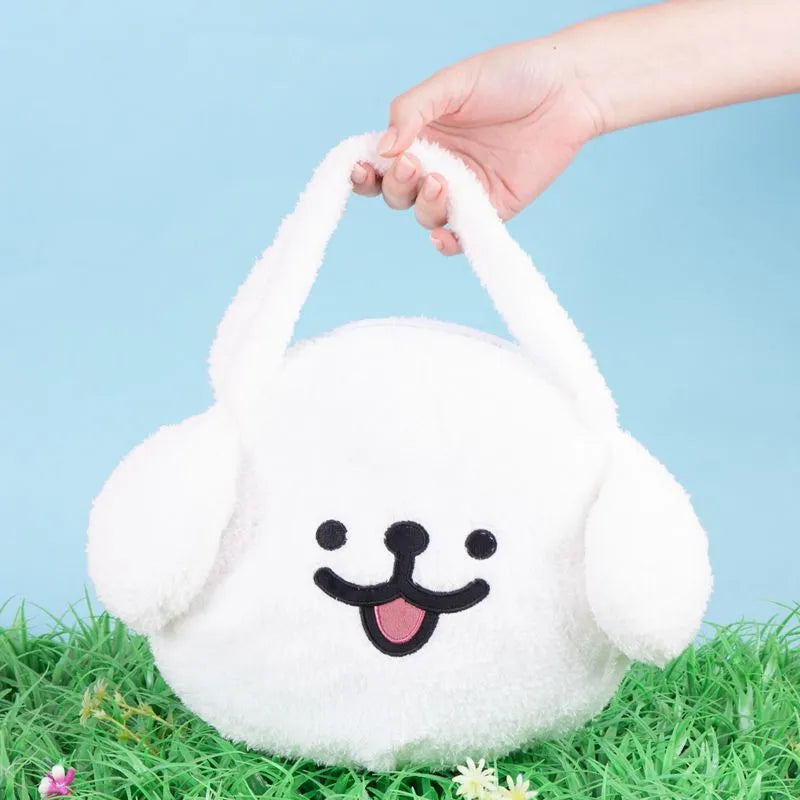 Sac à main peluche 25 cm Maltese – Miniso Reunion