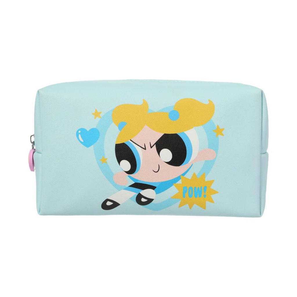 Trousse cosmétique carrée bleue The Powepuff Girls – Miniso Reunion