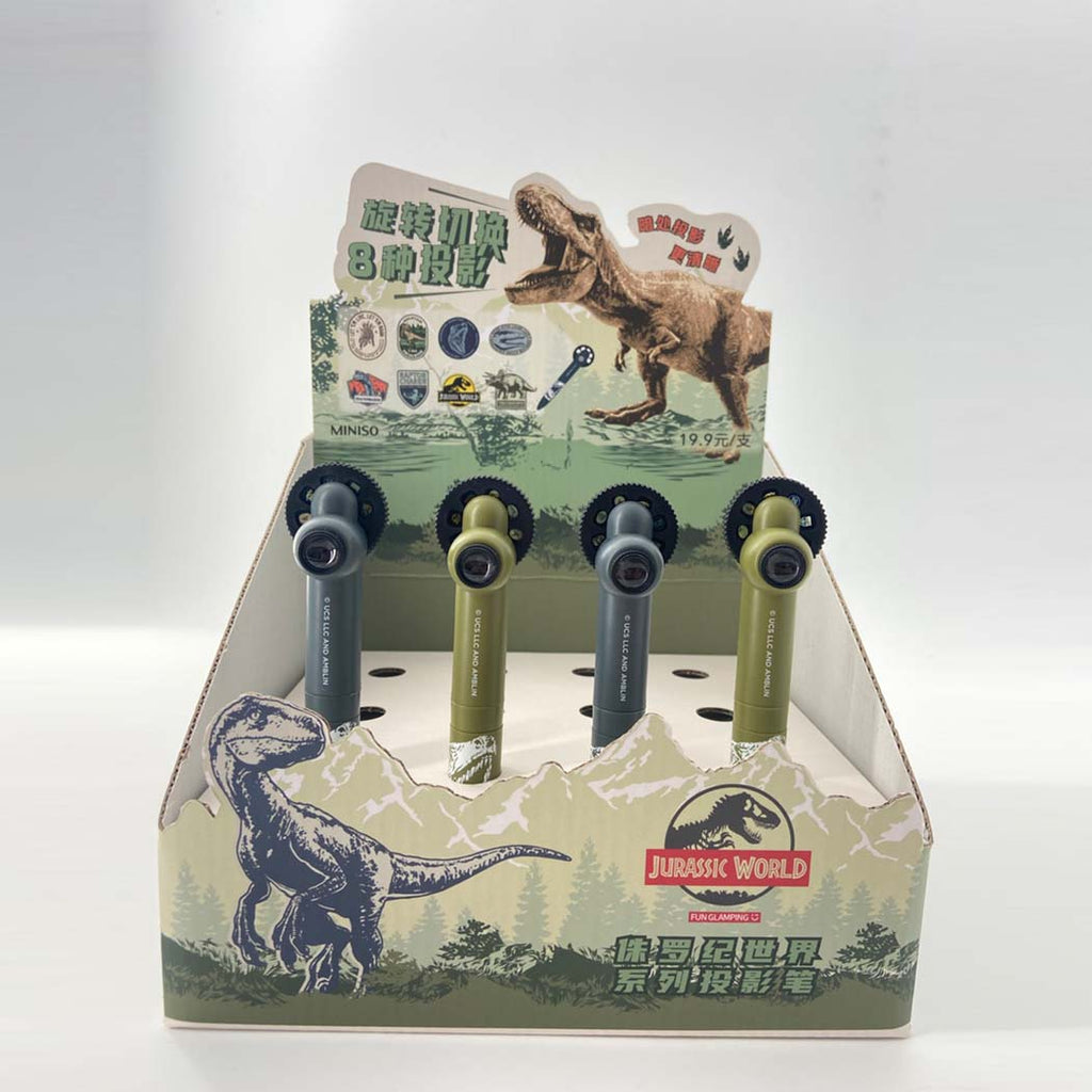 Stylo projecteur 2 modèles assortis Jurassic World – Miniso Reunion